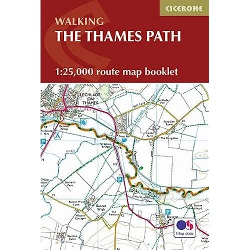 THE THAMES PATH Map Booklet: 1:25,000 OS Route Map Book - Paperback NEW ...