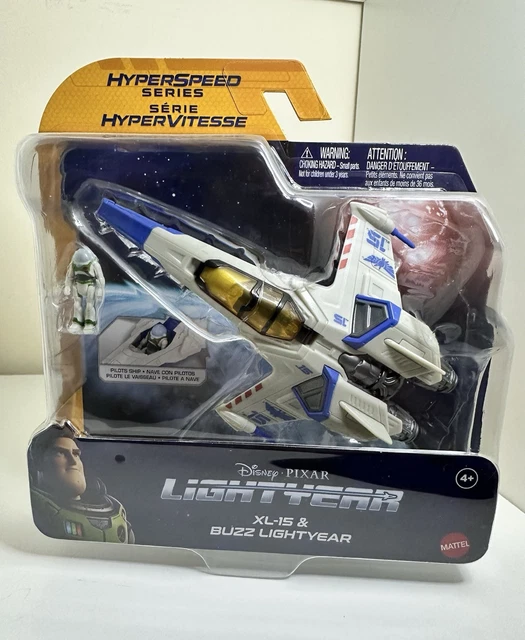 DISNEY PIXAR LIGHTYEAR Hyperspeed Series XL-15 Ship & Buzz Figure ...