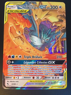 Carte Pokémon Escouade Sulfura Electhor Et Artikodin Gx Sm210 Sl11 5 Fr