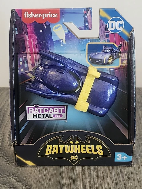 FISHER PRICE DC Batwheels BAM THE BATMOBILE Batcast Metal 1:55 Scale ...