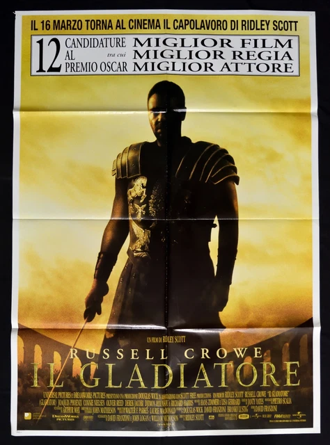 MANIFESTO IL GLADIATORE ridley scott russell crowe joaquin phoenix roma A230 EUR 24,99 - PicClick IT