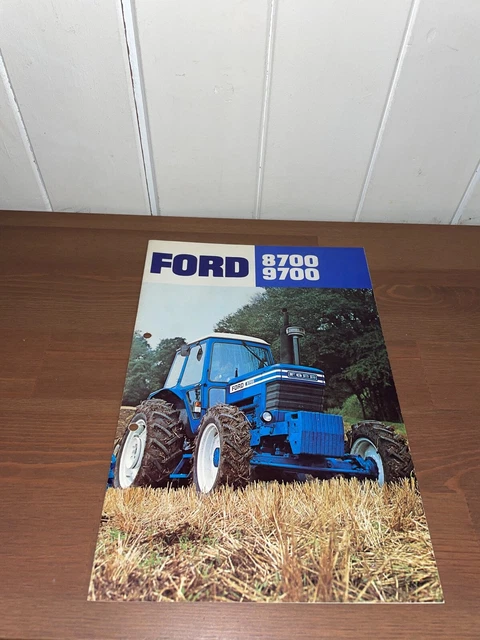 BROCHURE PROSPEKT PROSPECTUS TRACTEUR FORD 8700-9700 tractor-traktor-john deere EUR 33,50 ...