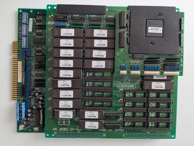 CAPCOM CPS JAMMA PCB Arcade Street Fighter 2' version Japonaise EUR 1,00 - PicClick FR