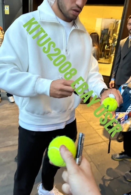 CARLOS ALCARAZ SIGNED Autograph Photo Ball Pelota Tenis ROLAND GARROS ...