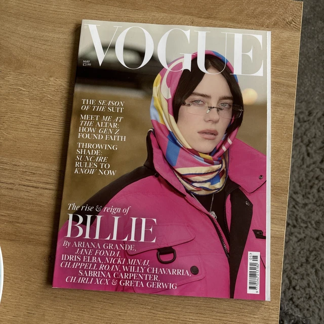 BRITISH VOGUE UK Magazine May 2025 Billie Eilish by Ariana Grande ...