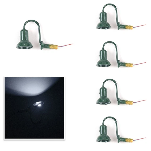 LUMI RE BLANCHE LAMPES murales DEL lampadaire pour mod le ferroviaire chelle EUR 8,87 - PicClick FR