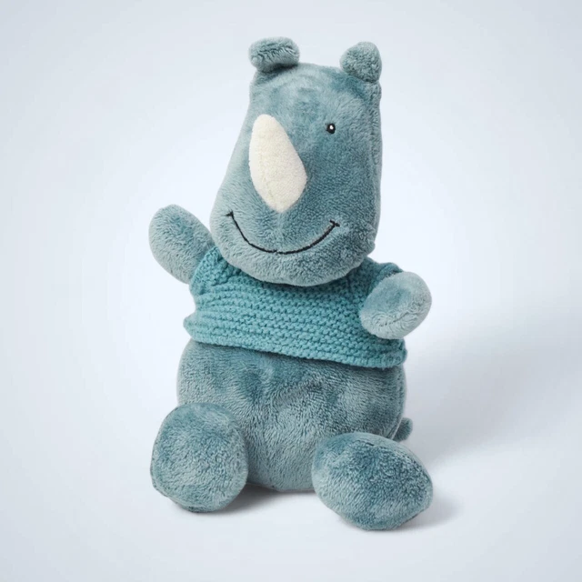 LITTLE JELLYCAT RHINO Jumperjoy Blue With Sweater Plush Soft Toy £24.99 ...