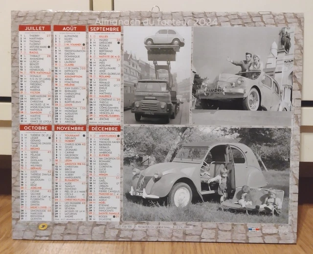 CALENDRIER LA POSTE 2024. Almanach du Facteur. Anciens véhicules ...