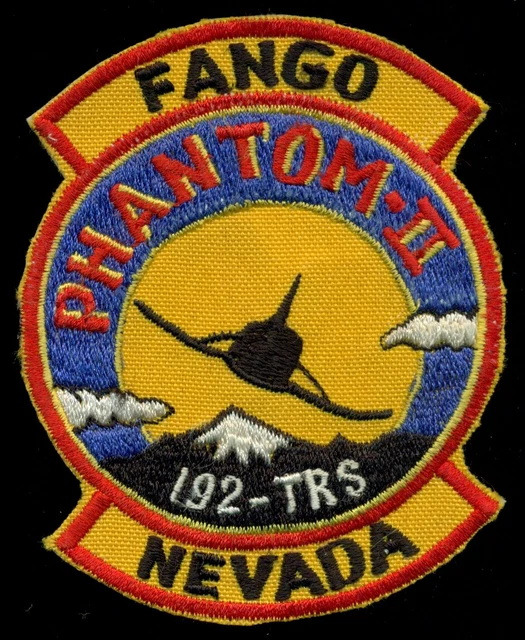 USAF PHANTOM II 192nd TRS Tactical Reconnaissance Squadron Fango F-4 ...