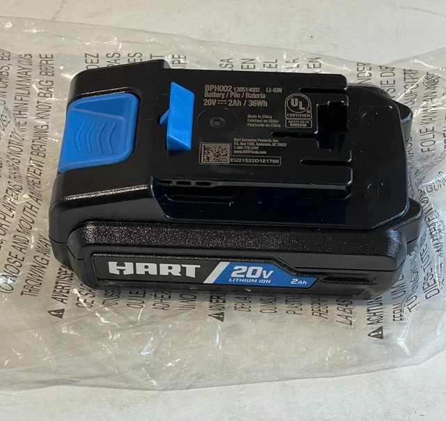 HART 20-VOLT LITHIUM-ION 2Ah Battery £22.75 - PicClick UK