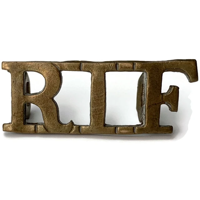 ORIGINAL WW1 ROYAL Irish Fusiliers Regiment RIF Shoulder Title Badge £ ...