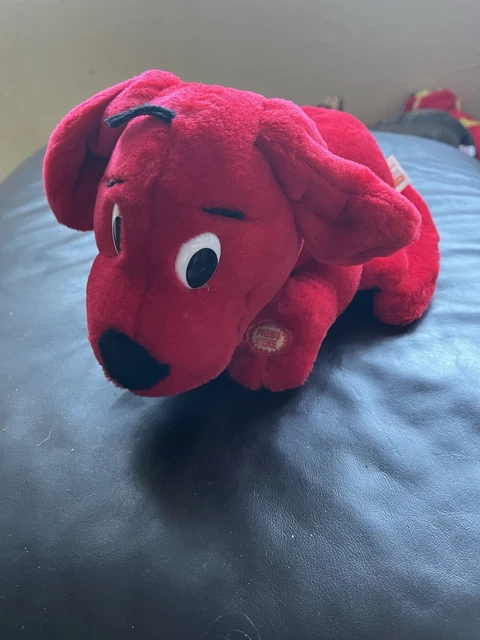 CLIFFORD THE BIG Red Dog Plush Toy 6” Tall 11” Long Barks And Turns ...