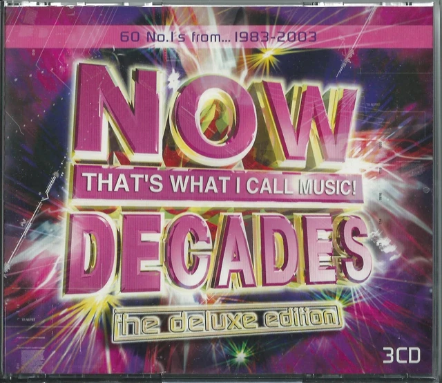 NOW DECADES NOW That's What I Call Music! Decades (Deluxe) 2003 Uk 3Xcd ...
