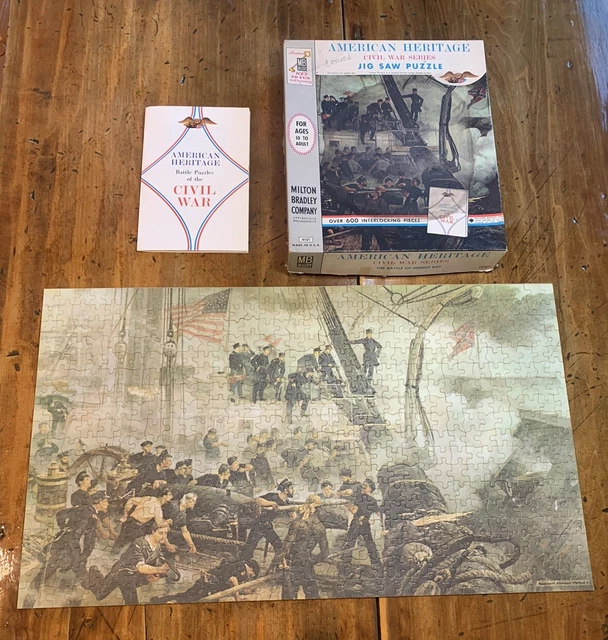 1960’S VINTAGE AMERICAN Heritage Puzzles Of The Civil War Battle Of ...
