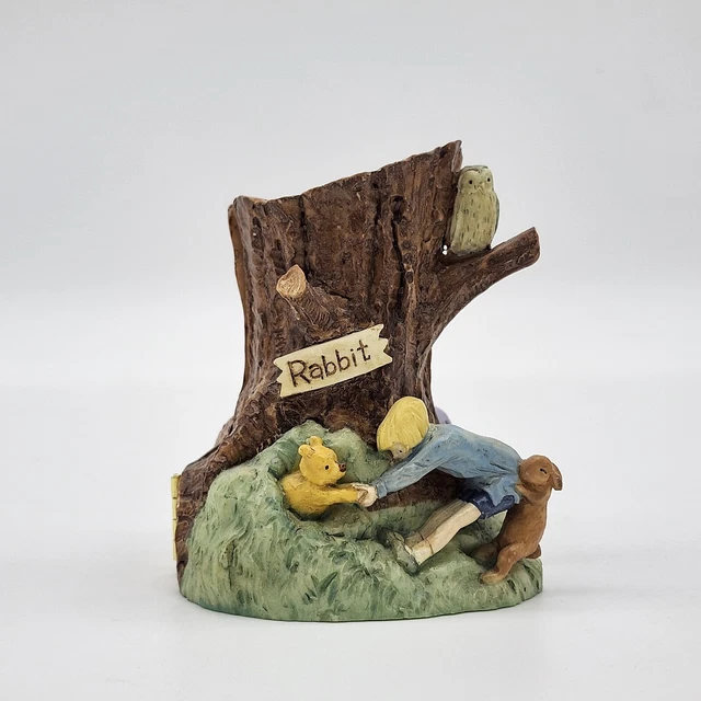 WINNIE THE POOH Diorama Stuck In A Rabbit Hole Classic Pooh Hinged ...