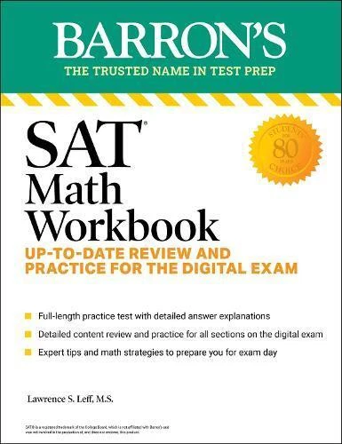 SAT MATH WORKBOOK: Up-to-Date Practice for the Dig £17.08 - PicClick UK