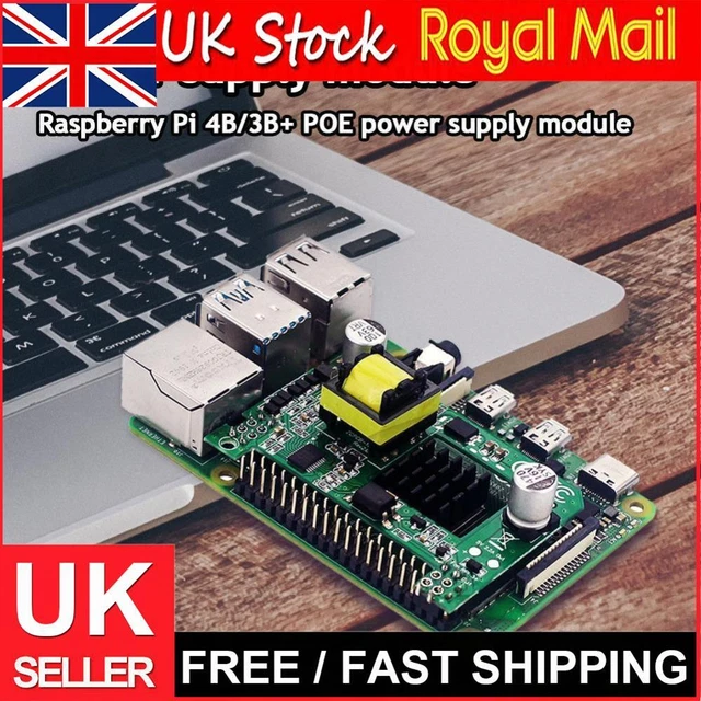 POE POWER SUPPLY Modules Network Power with Heatsinks for Raspberry Pi 4B/3B+ £17.59 - PicClick UK