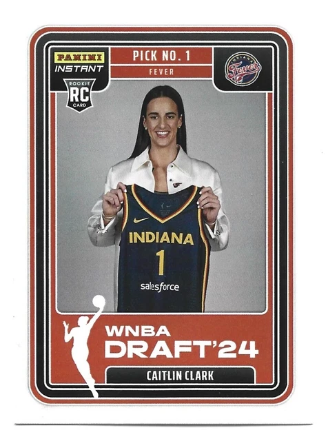 CAITLIN CLARK 2024 Panini Instant WNBA Draft Night #1 Pick Fever #DN-1 ...
