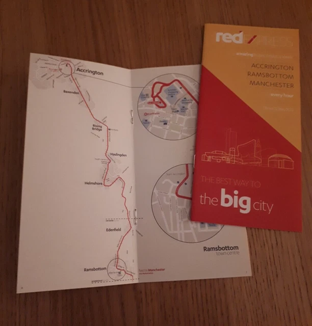 TRANSDEV ROSSO: Red Express Accrington - Manchester timetable May 2022 ...