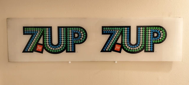 VINTAGE 1970S 7UP Vending Machine Sign Insert - Rare Collectible Retro ...