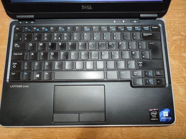 DELL LATITUDE E7240 Windows 11 i5 Business Ultrabook 8GB RAM, 256GB SSD ...