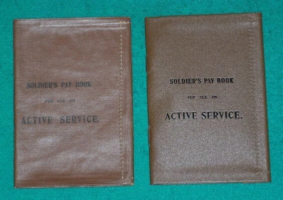 REPRODUCTION ~ 1906 ~ AB64 ~ Soldier's Pay Book For Use On Active ...