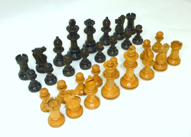 TURNED CHESS GAME IN Box Wood $229.38 - PicClick CA