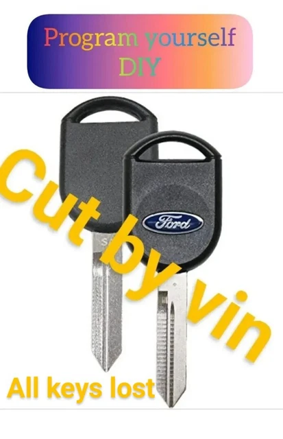 FORD KEY CUT by Vin. And Program Yourself DIY All Ford Lost Blade Keys ...
