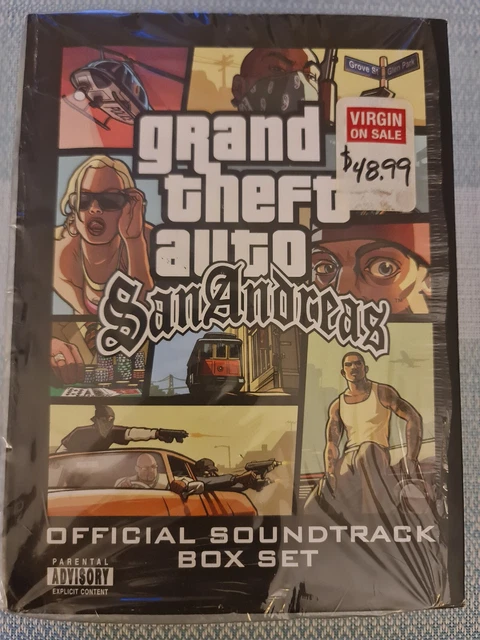 GRAND THEFT AUTO San Andreas Official Game Soundtrack 8 CD Box Set US ...