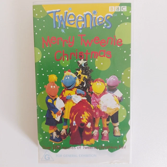 VHS TWEENIES MERRY Tweenie Christmas BBC Kids movie Video Tape Vintage ...