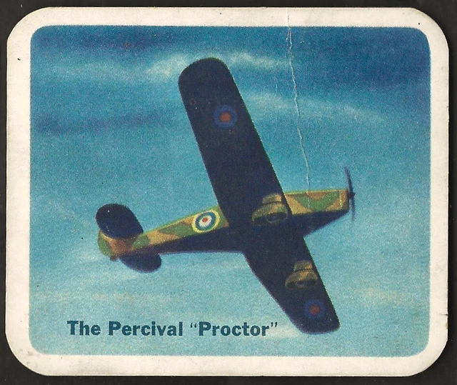 1940S PERCIVAL PROCTOR Airplane CRACKER JACK Lowney Planes V407 WW2 ...