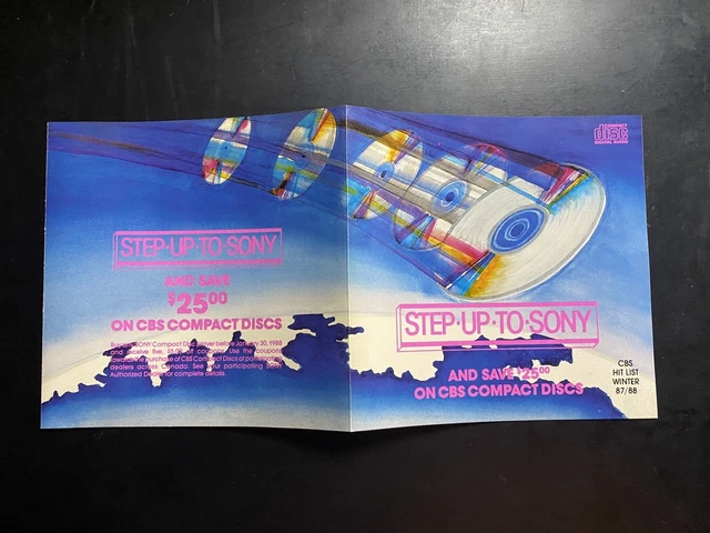 STEP UP TO Sony CD 1988 Rock Pop Compilation Promo Sampler RARE HTF OOP ...