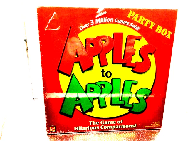 MATTEL GAMES APPLES To Apples Party Box Game of Crazy Combinations ...