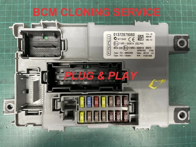 DATA TRANSFER CLONING SERVICE For FIAT Fiorino BCM 01372879080 Same Day ...