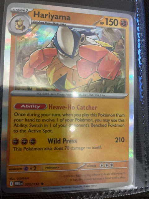 HARIYAMA 073/132 POKÉMON TCG Mega Evolution Holo Card £0.25 - PicClick UK
