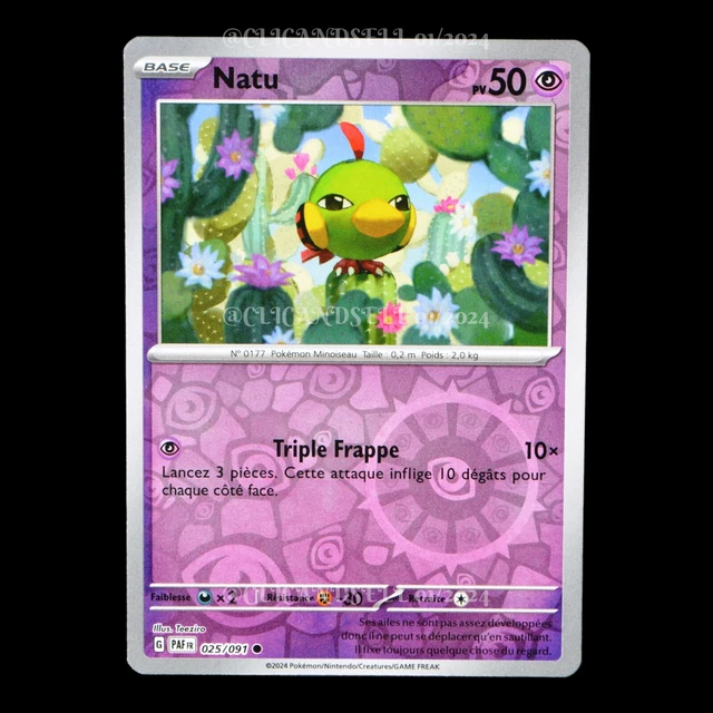 CARTE POKEMON NATU Reverse 025/091 EV4.5 Destinées de Paldea FR EUR 2 ...