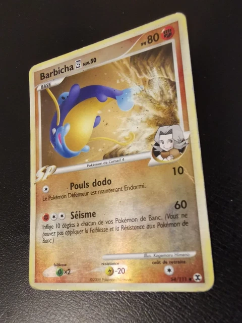 CARTE POKÉMON BARBICHA 54/111 reverse Platine Vainqueur Supreme EUR 1 ...