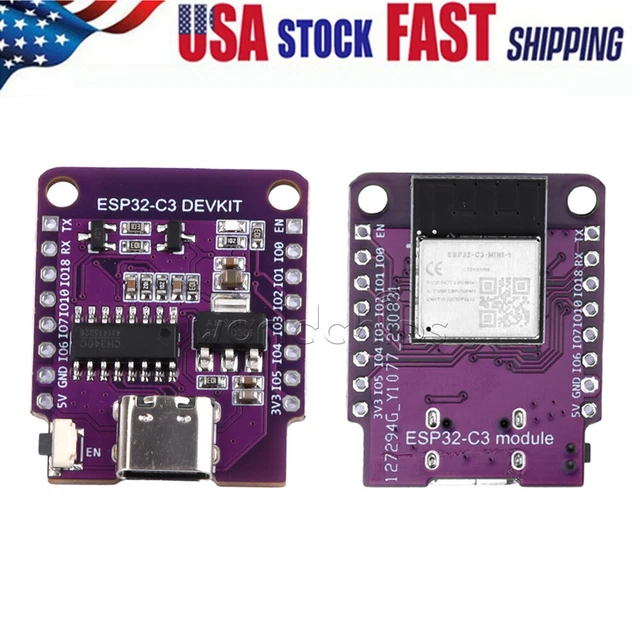 TYPE-C MINI ESP32-C3 WIFI Bluetooth Development Board ESP32-C3-MINI-1 ...