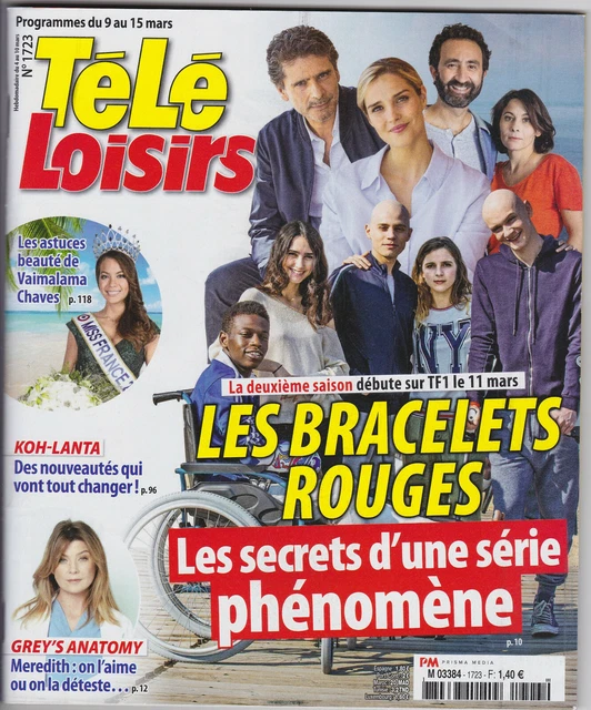TELE LOISIRS N°1723 Les Bracelets Rouges Miss France Grey S Anatomy EUR ...