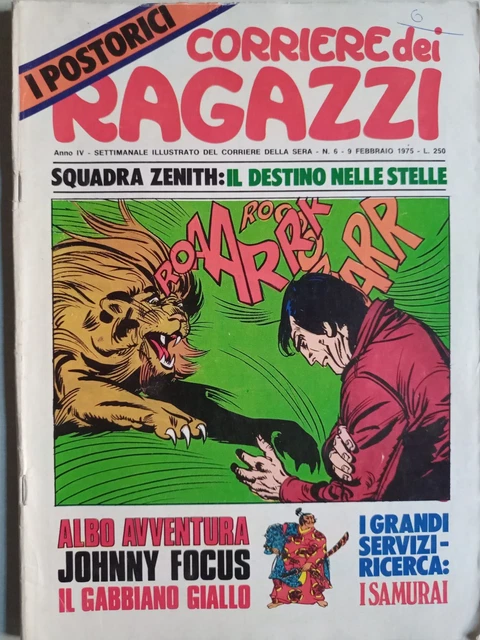 CORRIERE DEI RAGAZZI 1975 N°5 Albo Avventura Johnny Focus+Bottaro- G ...
