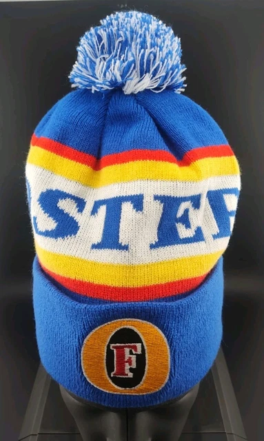 FOSTERS LAGER BEANIE Australian Beer Logo Winter Skull Hat Cap Official ...