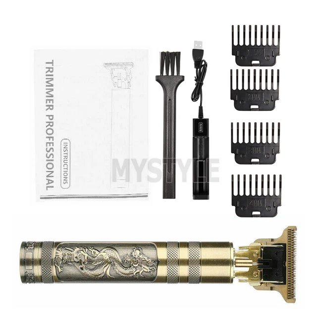 MEN'S USB ELECTRIC Hair Trimmer Clippers Beard Shaver Cordless Groomer ...