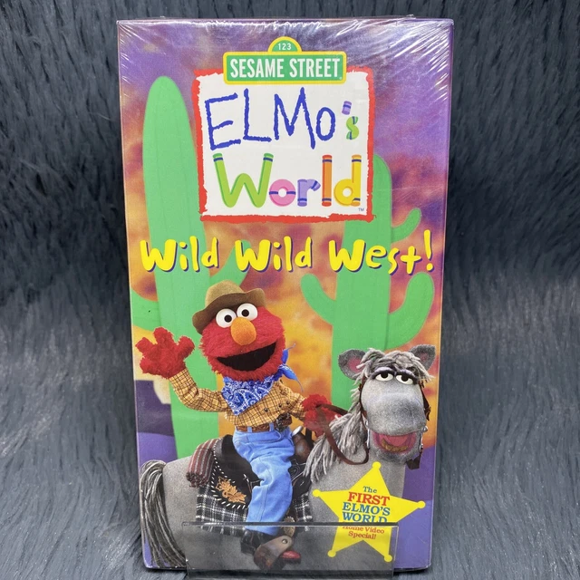 ELMO'S WORLD WILD Wild West VHS 2001 Slipsleeve Sesame Street Rare ...
