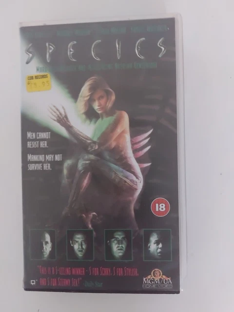 SPECIES VHS MGM Home Video Tape Ben Kingsley Natasha Henstidge £2.75 - PicClick UK