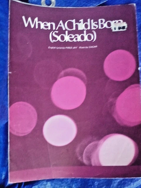 CC OLD SECOND HAND USED SHEET MUSIC SEE PICS WHEN A CHILD IS BORN 5 ...