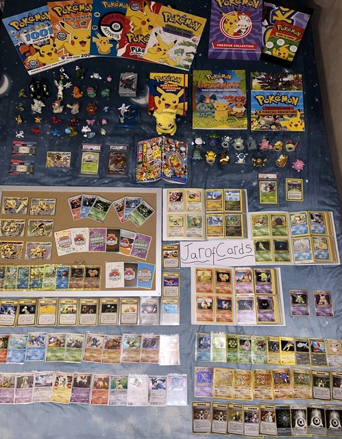 POKÉMON CHILDHOOD COLLECTION - 800+ Card, 3 Binders, 3 PSA, 10 Books ...