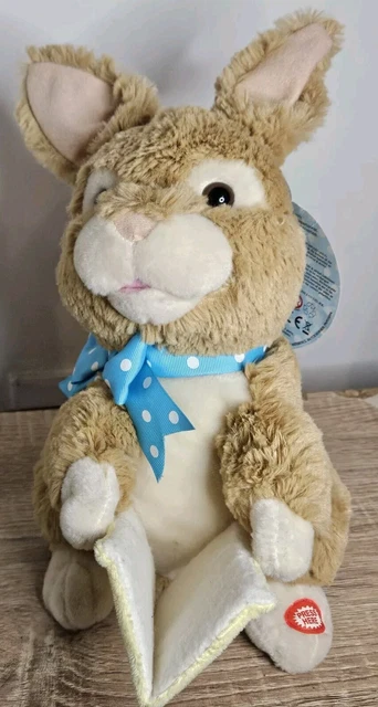 PETER RABBIT INTERACTIVE Storyteller Holding Book Plush Soft Toy £25.00 ...