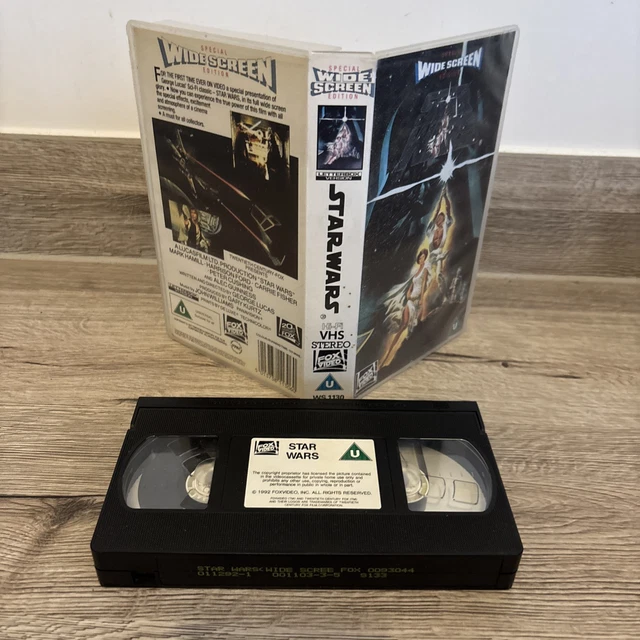 RARE STAR WARS ORIGINAL THEATRICAL WIDESCREEN 20TH CENTURY FOX 1993 VHS ...