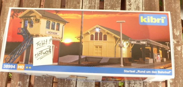 KIBRI 38994 H0 Bausatz 2 Häuser Kibri 39302 Güterschuppen+Kibri 39557 ...