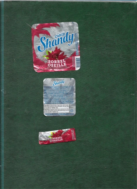 LABELS CARIB SHANDY, Sorrel Oseille, Low alcohol 0.9 pct Trinidad ...